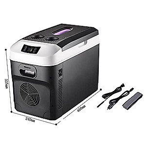 HESNDxbx Mini Fridge 15L Car Home Mini Refrigerator Portable Food Drink Freezer Cooler Outdoor Picnic Food Cooling Warming Fridge
