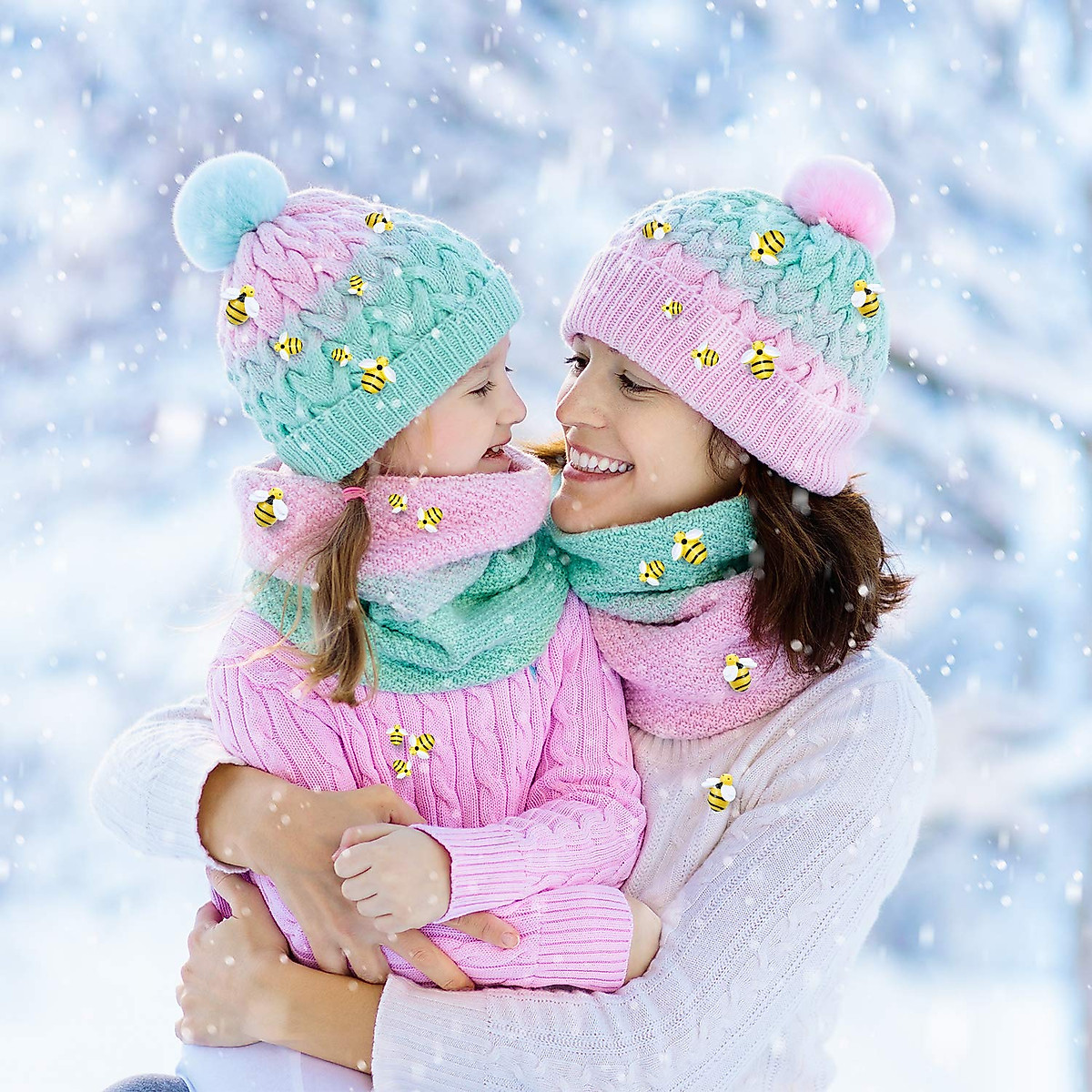 45 Pieces Tiny Bees Craft Decoration Party Decor Honey Resin Bee Flatback Bee Shaped Embellishment with Storage Box for DIY Craft Home (0.98 Inch, 0.74 Inch, 0.51 Inch)