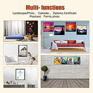 Isshrimp 6 Pack Diamond Painting Frames 30x40cm,12x16 Inch Diamond Art Frames,Inside Size 10x14 inch,Magnetic Diamond Art Frame Self-Adhesive, Poster Frames for Home Wall Office Deco(Black).