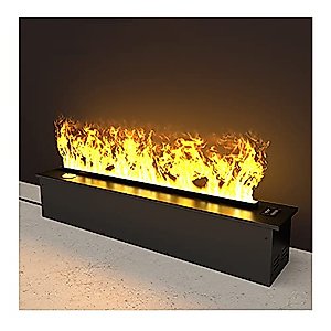 Electric Fireplace 29.5-inch Wall Mount/Wall ​Insert Halogen Lamp Electric Fireplace with Automatic Water Filling Function and Flame Adjustment 3D Fire Effect Fireplace Heater