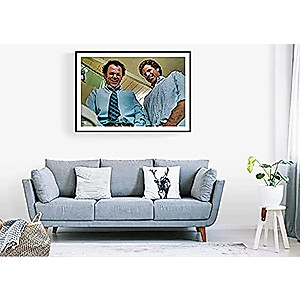 NATVVA Funny Bathroom Poster Canvas Wall Art Step Brothers - Sword Fight Poster Funny Canvas Wall Art Print On Canvas Home Decoration Painting No Frame
