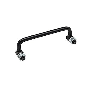 LS506 Cabinet Handle Folding Toolbox Carbon Steel Electric Cabinet Handle Mobile Phone Case Movable Handle (Color : Black, Size : 100mm)