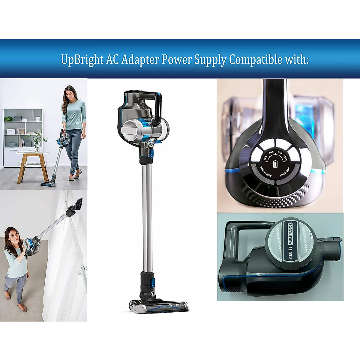 UpBright 25V AC/DC Adapter Compatible with Hoover BH52230 BH 52230 RB PN-440011694 ERI0492 Cruise Multi-Floor 21.6V Lithium Ion Li Battery Cordless Vacuum Cleaner Vac 440011694 Power Supply Charger