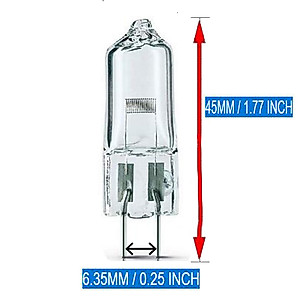 （Pack of 5）- FCS 150W/T4/24V/CL/G6.35 150-watt 24-Volt Bi-Pin Based Stage and Studio T4 Bulb Light Lamp Halogen, Clear/for Projector Stage Slide & Movie Projection
