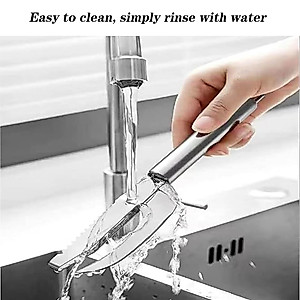 UnisonPet Fish Scaler Tool Fish Scale Knife Cut/Scrape/Dig 3-in-1 Multifunction Fish Scale Knife Fish Scale Remover Household Kitchen Fish Scale Tool