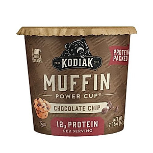 Kodiak Cakes Minute Muffins, Chocolate Chip, 2.36 Ounce (Pack of 12)
