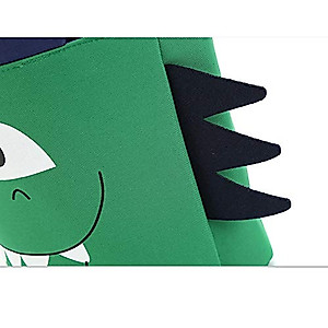 Easter Baskets for Boys Canvas Cartoon Easter Carrying Gift and Eggs Hunt Bag (Green Monsters)