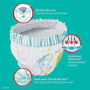 Pampers Cruisers 360 Diapers - Size 5, 19 Count, Pull-On Disposable Baby Diapers, Gap-Free Fit