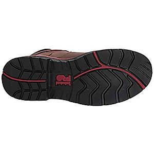 Timberland PRO Men's Bosshog 6 Inch Composite Safety Toe Puncture Resistant Waterproof Industrial Work Boot, Brown/Red, 15 Wide