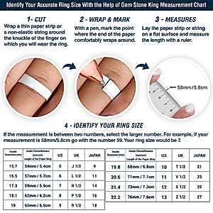 Gem Stone King 14X10MM Emerald Cut Gemstone Birthstone Solitaire Engagement Ring For Women | 925 Sterling Silver | Wedding Anniversary Promise Ring For Women | Available In Size 5, 6, 7, 8, 9