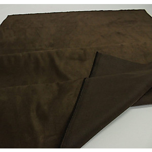 Microsuede Suede Fabric 58" Width (1 Yard, 36"x58") (Cut Separately by Prime) Chocolate