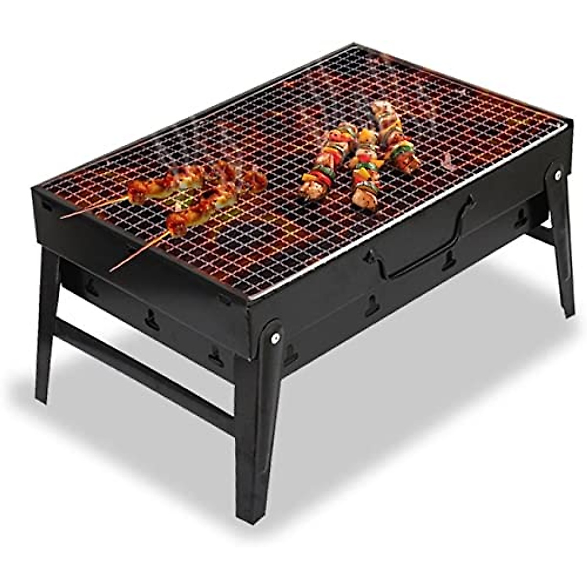 Gas grill BBQ Stove Portable BLACK Small Barbecue Stove Charcoal BBQ Grill Patio Camping Picnic Burner Foldable BBQ Grills