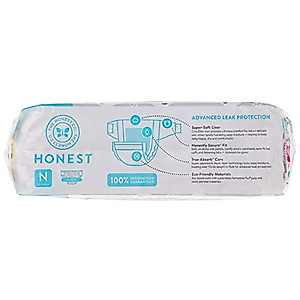 The Honest Company - Eco-Friendly and Premium Disposable Diapers - Pandas, Newborn Size (<10lbs.) 32 Ct.