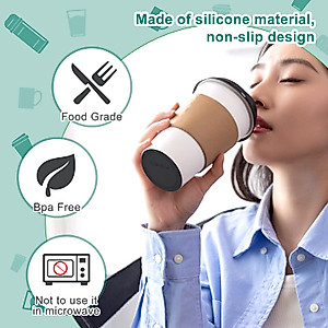 QINLECTRI 30Pcs Rubber Bottoms for Sublimation Tumblers, 58mm Protective Anti-Slip Silicone Bottom with Adhesive for Skinny Tumblers, Wine Tumblers, Mason Jars, Black