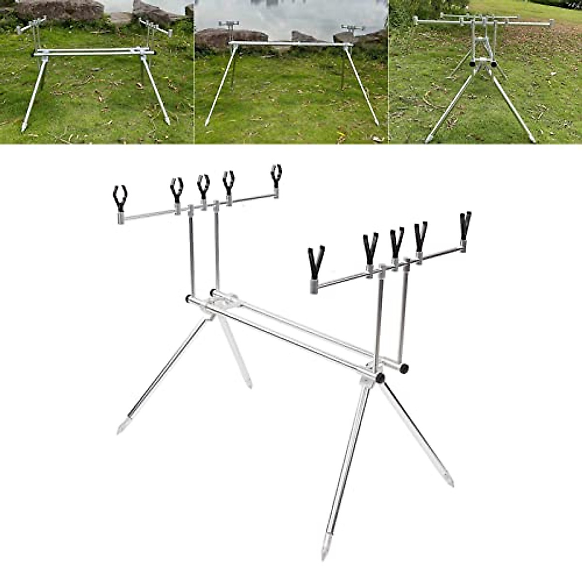 Fishing Tackle Tools, Fishing Rod Stand Holder Easy to Carry Aluminium Alloy Material for Outdoor for Fishing
