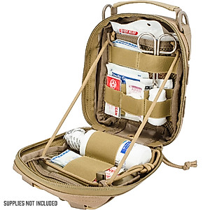 Barska BI13008 Loaded Gear CX-900 First-Aid Utility Pouch, Dark Earth