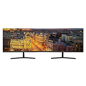 Packard Bell 24 Inch Monitor FHD 1920 x 1080 Computer Monitor, 75 Hz, 5 Milliseconds, Dual Monitor, Ultrawide Monitor, VESA Mount, Tilt, VGA and HDMI Monitor, Basic Monitor and Gaming Monitor – 2 Pack