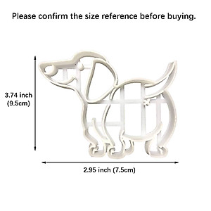 Dachshund Cookie Cutters, Dachshund Shape Mold 2pcs Set