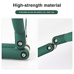 FUHUIM 1x 15x Magnifying Handheld Mirror, Double Sided Pedestal Magnification and True Image Makeup Mirror, Compact Size and Portable Vanity Cosmetic Mirror for Girl (Army Green)