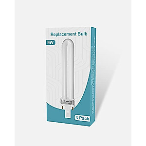 21050 9-Watt Replacement Bulb Compatible with Dynatrap DT3009 DT3019 DT3039 Indoor Insect Mosquito Trap, 4 Pack