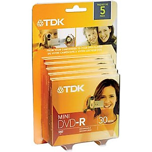 TDK ELECTRONICS DVD-R14RCL5 MINI DVD DISC CAMCORDER
