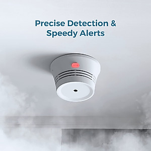 AEGISLINK Fire Alarm Smoke Detector with Photoelectric Sensor, 10-Year Battery Smoke Alarm, S220