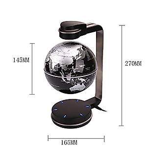 World Globe Magnetic Levitation Globe Business Creative Desk Globe Silver Black Globe