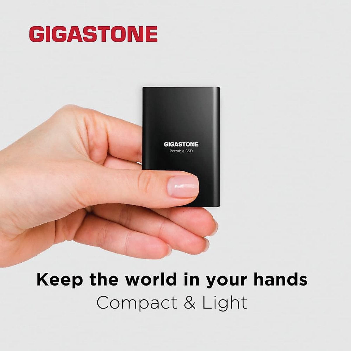 Gigastone 250GB External SSD Read Speed 500MB/s USB 3.2 USB-C External Solid State Drive Portable, 3D NAND Ultra Slim Metal, for PS4 PC Laptop Mac Windows Linux Android Xbox One Smart TV