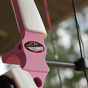 Genesis Mini Youth Compound Bow and Arrow Archery Set, Right Hand, Red