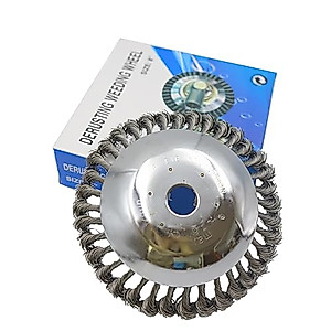 ZXJHGXS Lawn Mower Trimmer Head Grass Head Universal Weed Eater Head Steel Wire Cutter Trimmer Head 8Inch