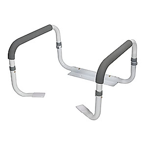Drive Medical RTL12087 Bathroom Grab Bar for Toilets, White