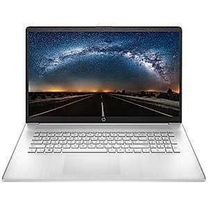HP 17 Laptop, 17.3" HD+ Touchscreen, Intel Core i7-1255U Processor, 16GB RAM, 512GB SSD, Webcam, HDMI, Fingerprint Reader, Backlit Keyboard, Wi-Fi 6, Windows 11 Home, Silver