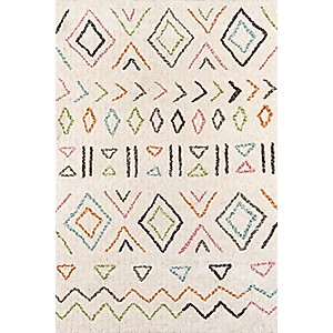 Novogratz by Momeni Bungalow Collection Wes Area Rug, 5' X 7'6", Ivory