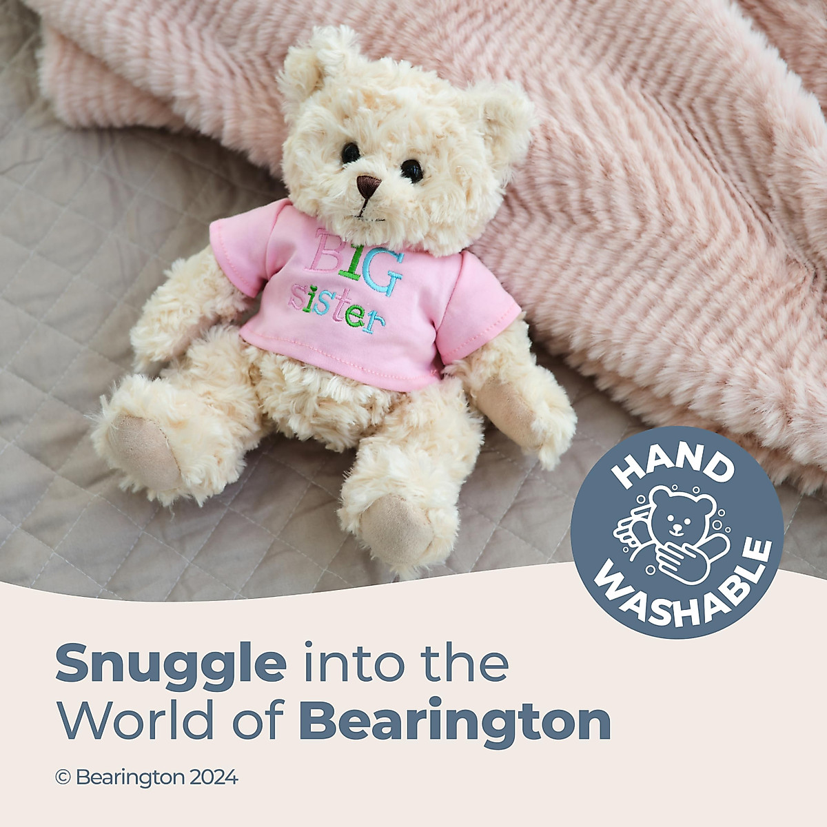 Bearington Ima Big Sister Teddy Bear, 12 Inch Big Sister Stuffed Animal