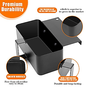 Uniflasy Griddle Grease Catcher Drip Cup with 𝟮𝟬𝗣𝗰 Grease Cup Liners for Blackstone 17, 22, 28, 30,36 inch, Grease Tray Cup Accessories for Blackstone Griddle, Drip Pans for Blackstone