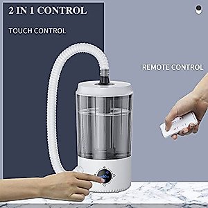 Reptile Fogger, 4L Large Size Reptile Automatic Humidifiers Mister, Smart Touch Screen Adjustable Fogger with Humidity Control for Terrarium/Amphibians