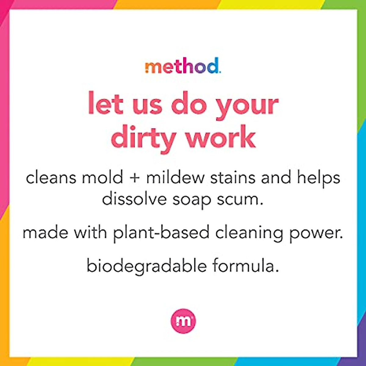 Method Bathroom Cleaner, Removes Mold + Mildew Stains, Eucalyptus Mint, 28 Fl Oz