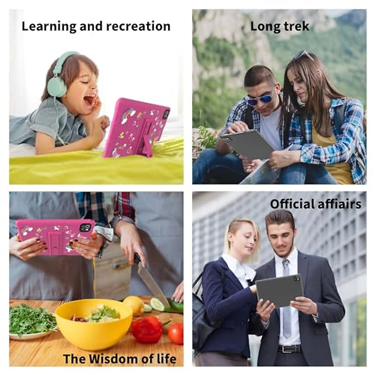 Kids Tablet, Android 13 Tablet, 10 inch 4GB+64GB+512GB Expand, Parental Control, HD Eye-protection Touchscreen Display, 6000mAh Battery, Dual Camera, Bluetooth, WiFi Tableta with Kids Educational APPs