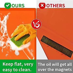 BSARTE 36 Inch Silicone Griddle Mat Cover for Blackstone 36 Inch Griddle - Heavy Duty Food Grade Thicker Silicone Matt Griddle Accessories- Outdoor Grill Cooking Surface Protective Cover, Orange