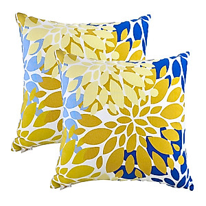 XXPILOS Outdoor Pillow Covers, Outdoor Lumbar Pillow Covers Outdoor Pillows Case 2PCS Waterproof Outdoor Pillow Covers 18x18 Inch Home Decor for Furniture Patio Couch Bed Sofa Bedroom