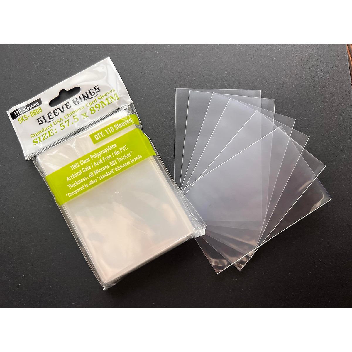 Sleeve Kings Standard USA Chimera Card Sleeves (57.5x89mm) - 110 Pack, 60 Microns