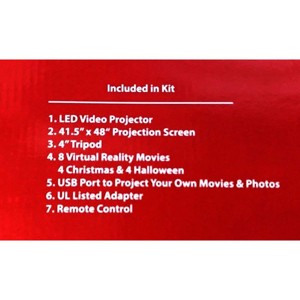 Virtual Holiday Projector - 8 Christmas and Halloween Movies