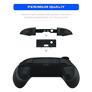 Benseager Replacement Bumper for Xbox Series X Controller, LB RB Bumper Button Replacement Parts for Xbox Series X/S Controller (Black&White)