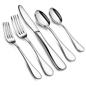 Artaste 56389 Rain 18/10 Stainless Steel Flatware 20-Piece Set, Service for 4