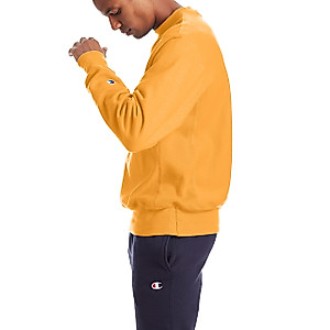 Champion Men's Reverse Weave Sweatshirt, C Gold, LARGE