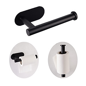 Paper Towel Holders,Paper Towels Rolls - for Kitchen,Paper Towel Holder Under Cabinet,Paper Towels Bulk- Self-Adhesive Under Cabinet (Black)