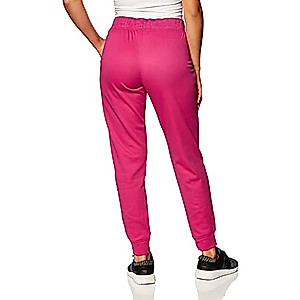 Hanes Women's Sport Performance Fleece Jogger Pants with Pockets, Fresh Berry Solid/Fresh Berry Heather, L