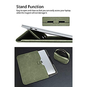 TOWOOZ MacBook Air M2 Sleeve Waterproof Thin Laptop Sleeve Case Compatible with 2022 M2 Chip MacBook Air 13.6 Inch A2681 / MacBook Air 13-13.6 Inch/MacBook Pro 13-14 Inch, with Accessory Pouch