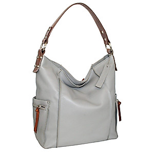 Alberta Leather Hobo (Stone)