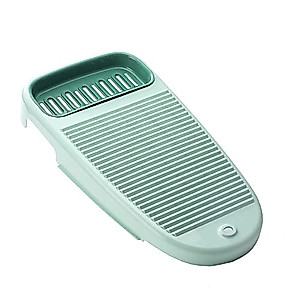 Emivery Portable Washboard for Laundry Mini Non Slip Underwear Sock Washing Board Plastic Clothes Washing Scrubbing Board for Home Bathroom Green